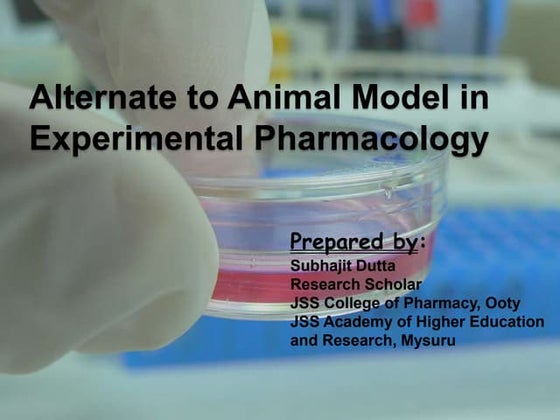 Alternative methods to animal toxicity testing | PPTX