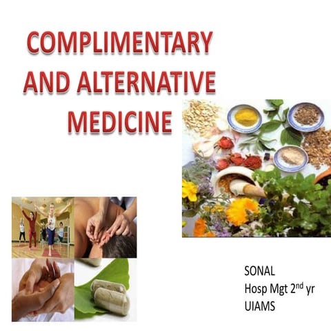Alternative and complimentary med. | PPT
