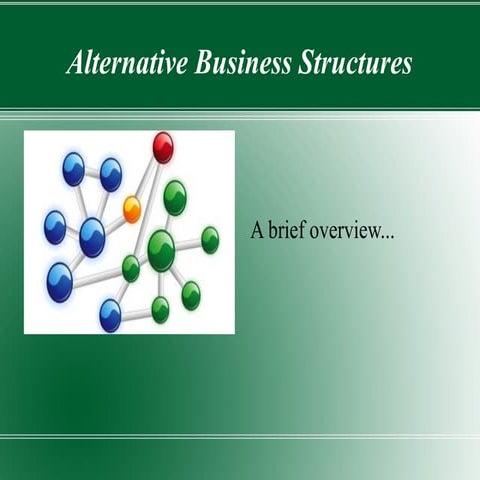 Alternative Business Structures Overview | POT