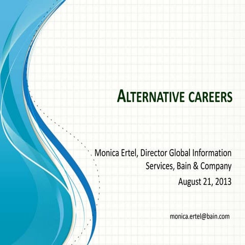 Alternative Careers | PPTX