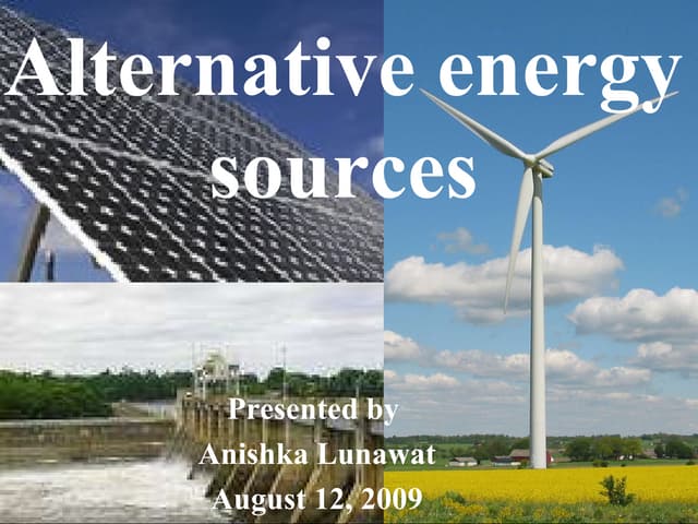 Renewable and Nonrenewable Energy Resources | PPT
