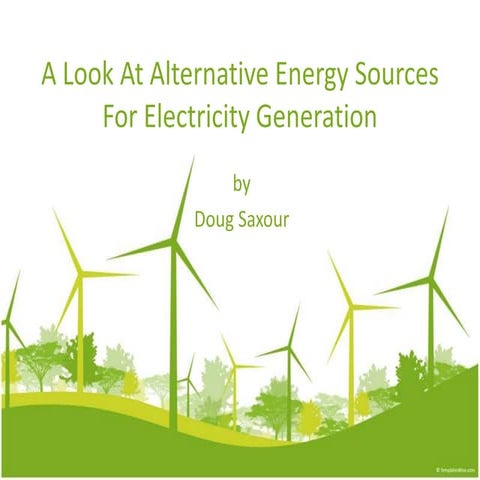 Alternative energy sources | PPT