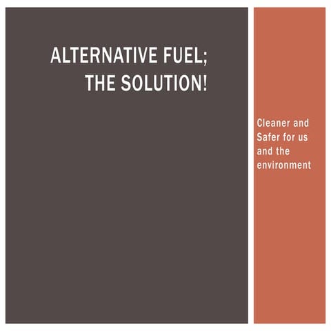 Alternative fuel | PPT