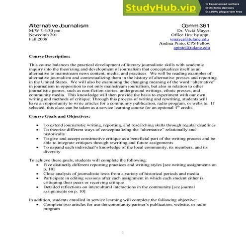 Alternative Journalism | PDF