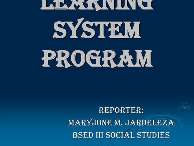 Alternative learning system (ALS) | PPTX