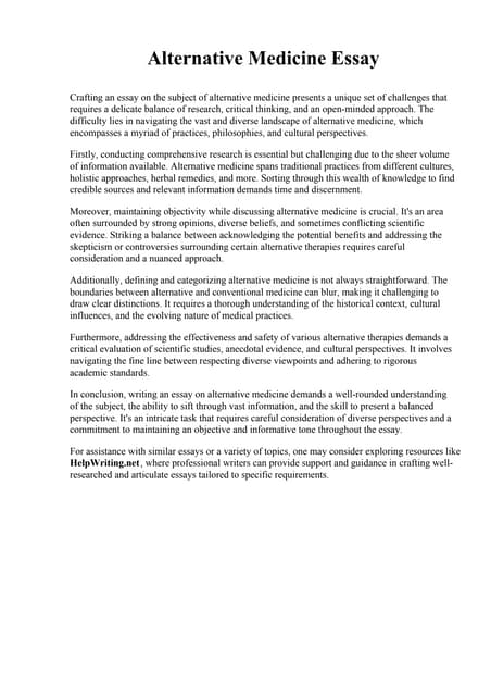 Medical Essay Examples.pdf | Educational Assessment | Education