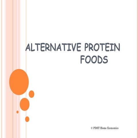 Alternative protein foods 1 | PPT