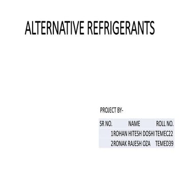 ALTERNATIVE REFRIGERANTS.pptx