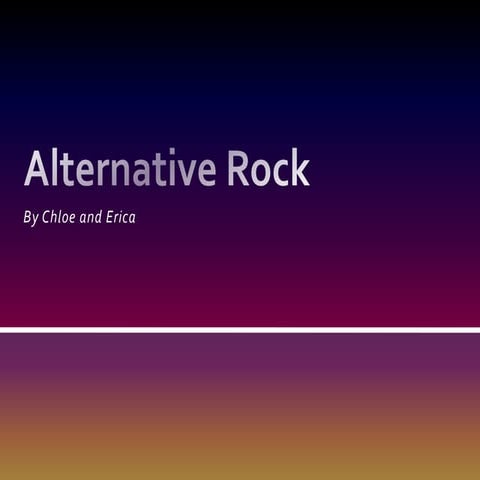 Alternative Rock Music | PPT