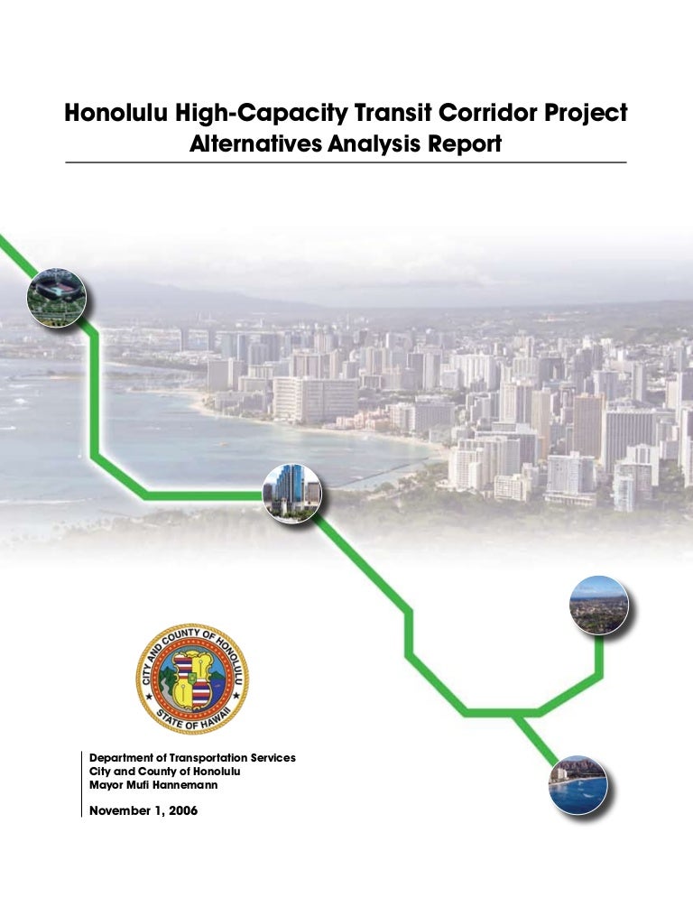 Alternatives Analysis Report