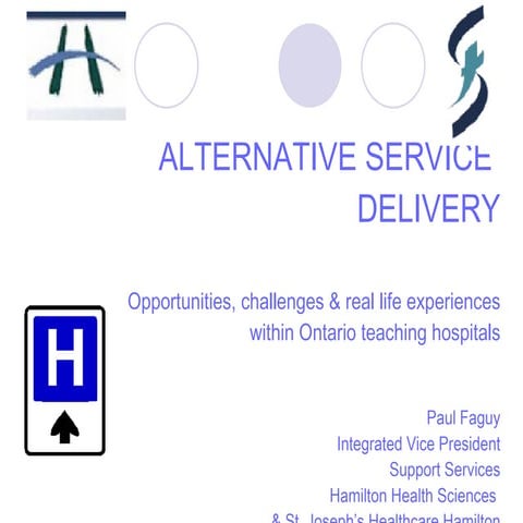 Alternative Service Delivery | PPT | Logistics | Business