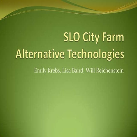 Alternative Technologies | PPTX | Environmental Services Industry ...