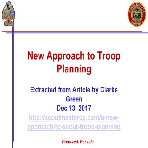 BSA - Troop Annual Program Planning Guide | PPSX