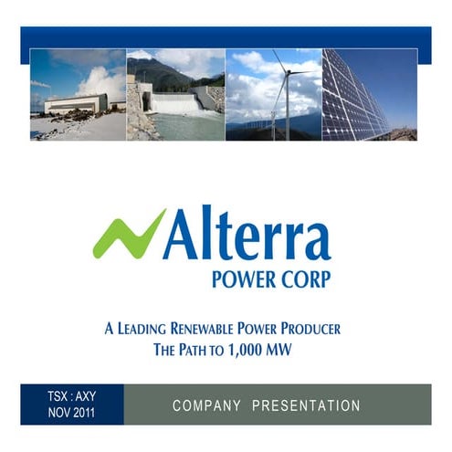 Alterra presentation Nov | PDF