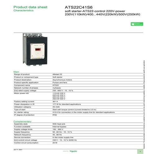 Altistart 22 ats22 c41s6 | PDF | Consumer Electronics | Technology & Computing