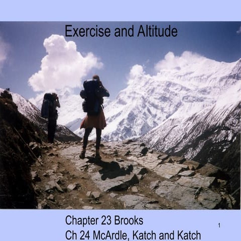 altitude.ppt A PART OF EXERCISE PHYSIOLOGY | PPT