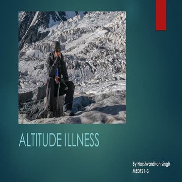 12. high altitude sickness | PPT