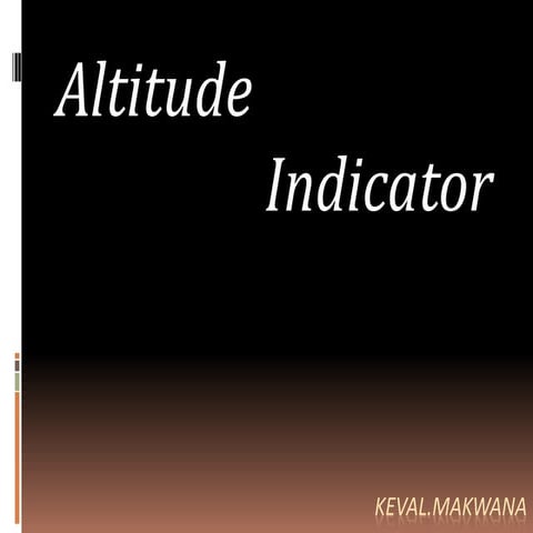 Altitude indicator | PPT
