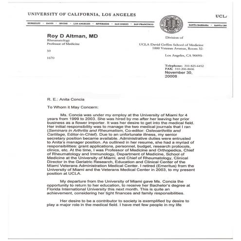 Recommendation Letter from Dr.Roy Altman | PDF