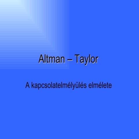 Altman & Taylor | PPT
