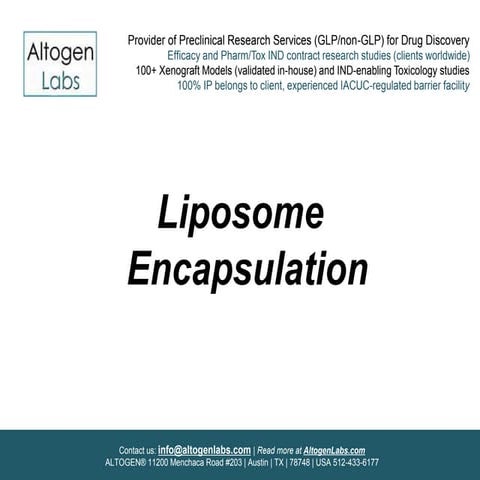 Altogen_Labs_Encapsulation_Services (2).ppt | Chemistry | Science