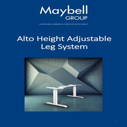 Installation Manual: Height Adjustable Table - Two Leg Kit | PDF