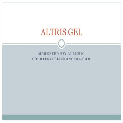 Altris Hair Greying Gel Online Shopping - ClickOnCare.com | PPT