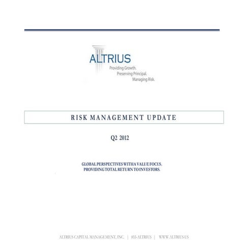 Altrius Town Hall Webinar 06/14/12 | PDF | Stocks and Bonds | Personal ...