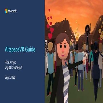 Altspace vr overview | PPT | Free Download
