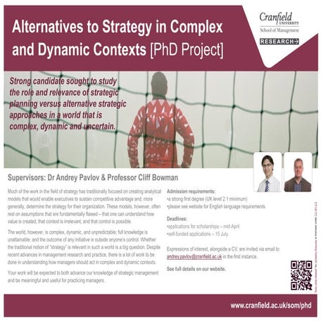 Alternatives to Strategy in Complex and Dynamic Contexts | PPT