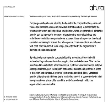 Corporate image and identity | PPTX