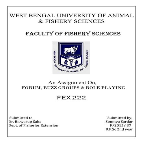 Forum , Buzz Groups, Role Playing | PDF