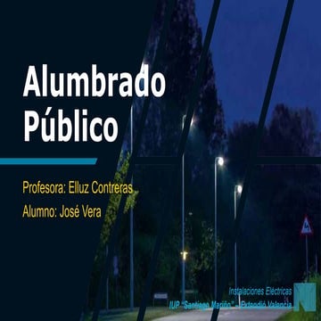 Alumbrado publico | PDF