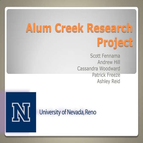 Alum Creek Research Project | PPTX
