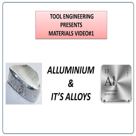 Aluminium and its alloy | PPTX
