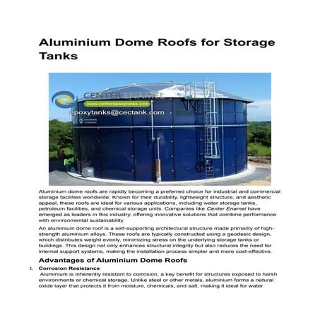 Aluminium Dome Roofs for Storage Tanks.docx