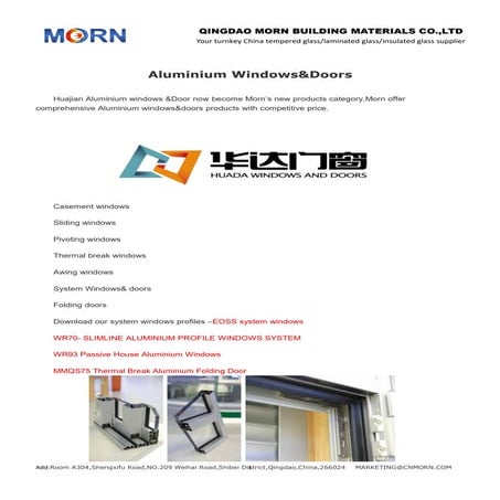 Aluminium windows&doors | PDF
