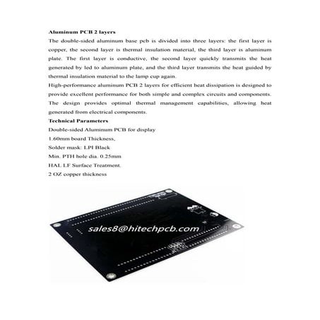 Aluminum Printed Circuit Board 2 layers made in China | PDF