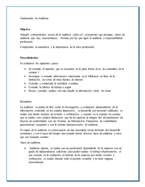 Auditoria de cumplimiento | PPT