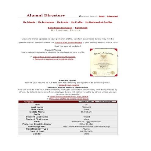 Alumni directory | PDF | Technology & Computing