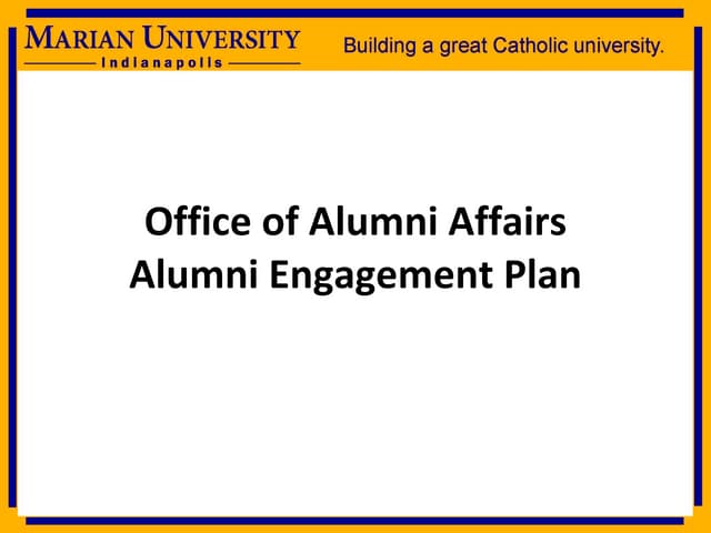 Alumni management | PPT