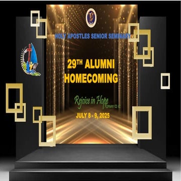 Alumni Homecoming Proposals stage design | PPTX