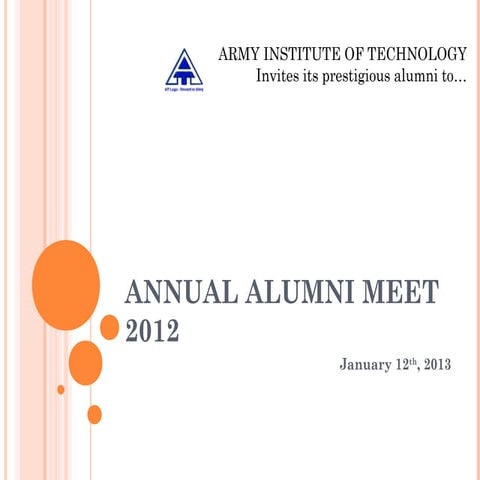 AIT Annual Alumni Meet 2012 | PPT