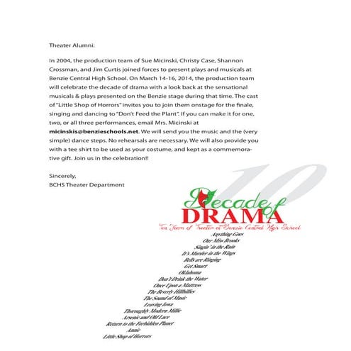 Alumni letter | PDF
