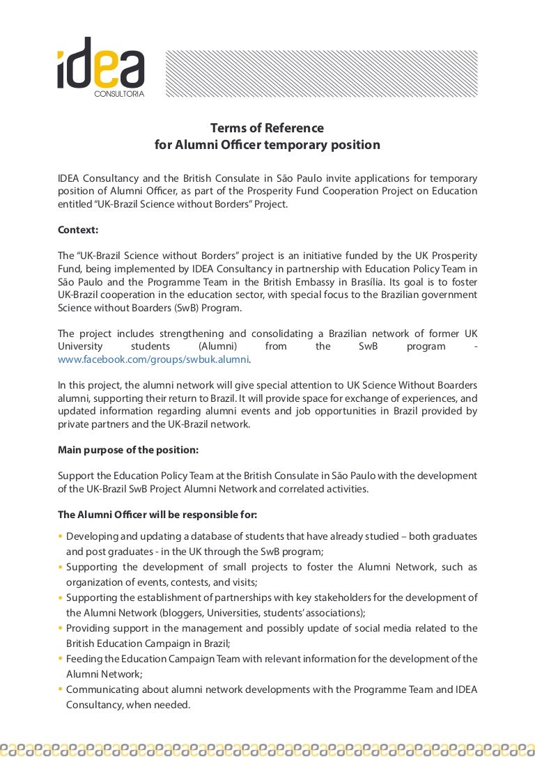 Alumni Officer Terms Of Reference alumni-officer-terms-of-reference