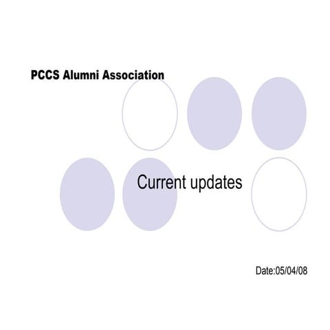 Alumni Presentation[1] | PPT