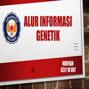 Alur informasi genetik | PPT