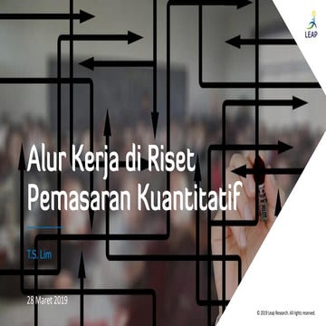 Alur Kerja di Riset Pemasaran Kuantitatif | PDF