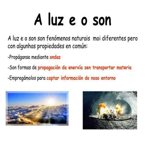 A luz e o son | PPTX