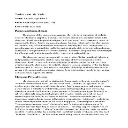 [Doc] Responsive Classroom for Music, Art, PE, and Other Special Areas ...